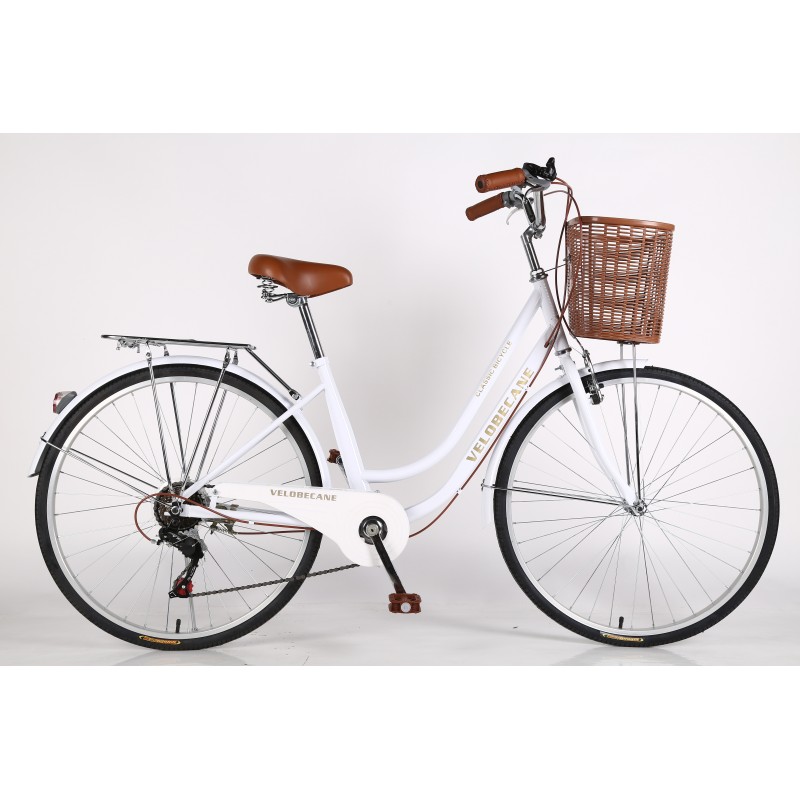 Velobecane vélo classique pliant shimano - 26 pouces - marron ...